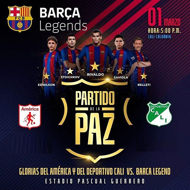 Barça legends jugará el 1 de Marzo de 2020 en el estadio Pascual ...